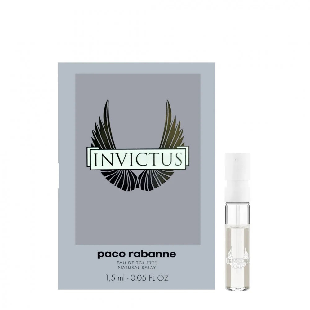PACO RABANNE INVICTUS 0.05 EAU DE TOILETTE VIAL SPRAY FOR MEN - ScentsWorld