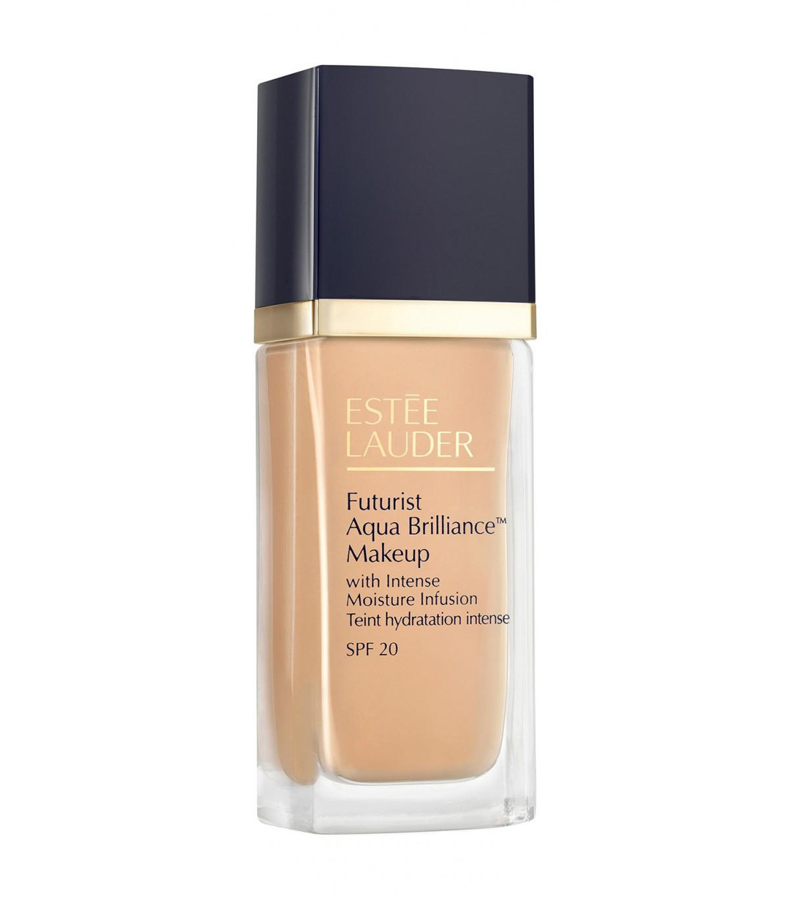 ESTEE LAUDER FUTURIST AQUA BRILLIANCE MAKEUP 1 OZ FOUNDATION 1W0 WARM ...