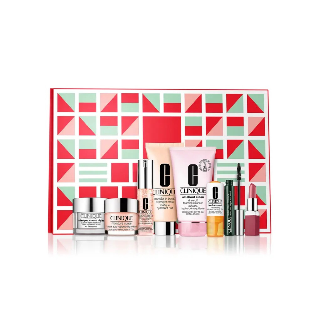 CLINIQUE 8 PCS SET: 1.7 OZ SMART NIGHT MOISTURIZER + 1.7 OZ MOISTURE ...