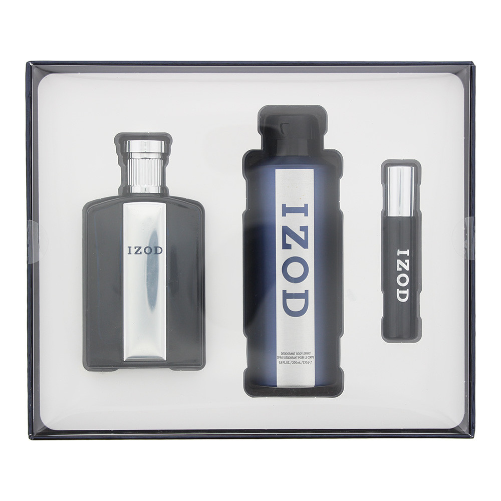 IZOD 3 PCS SET: 3.4 EAU DE TOILETTE SPRAY + 0.5 EAU DE TOILETTE SPRAY ...
