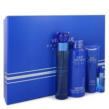 360 VERY BLUE 4 PCS SET FOR MEN: 3.4 EAU DE TOILETTE SPRAY + 6.8 ...