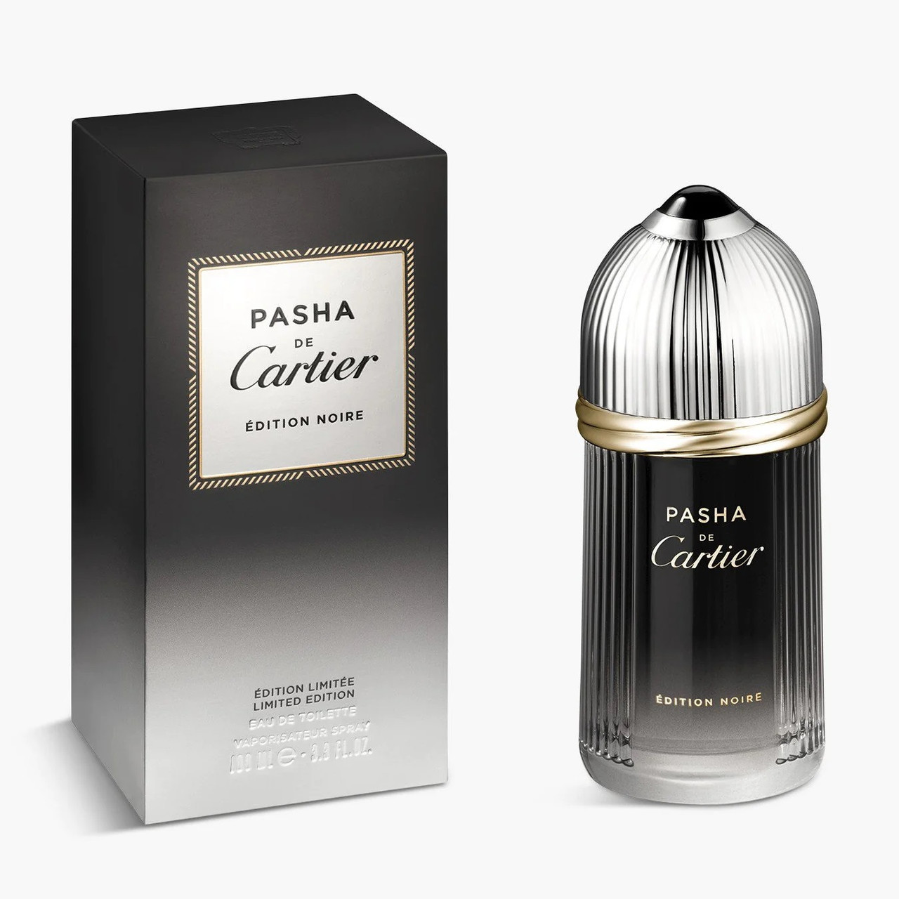 CARTIER PASHA NOIRE LIMITED EDITION 3.3 EAU DE TOILETTE SPRAY FOR MEN ...