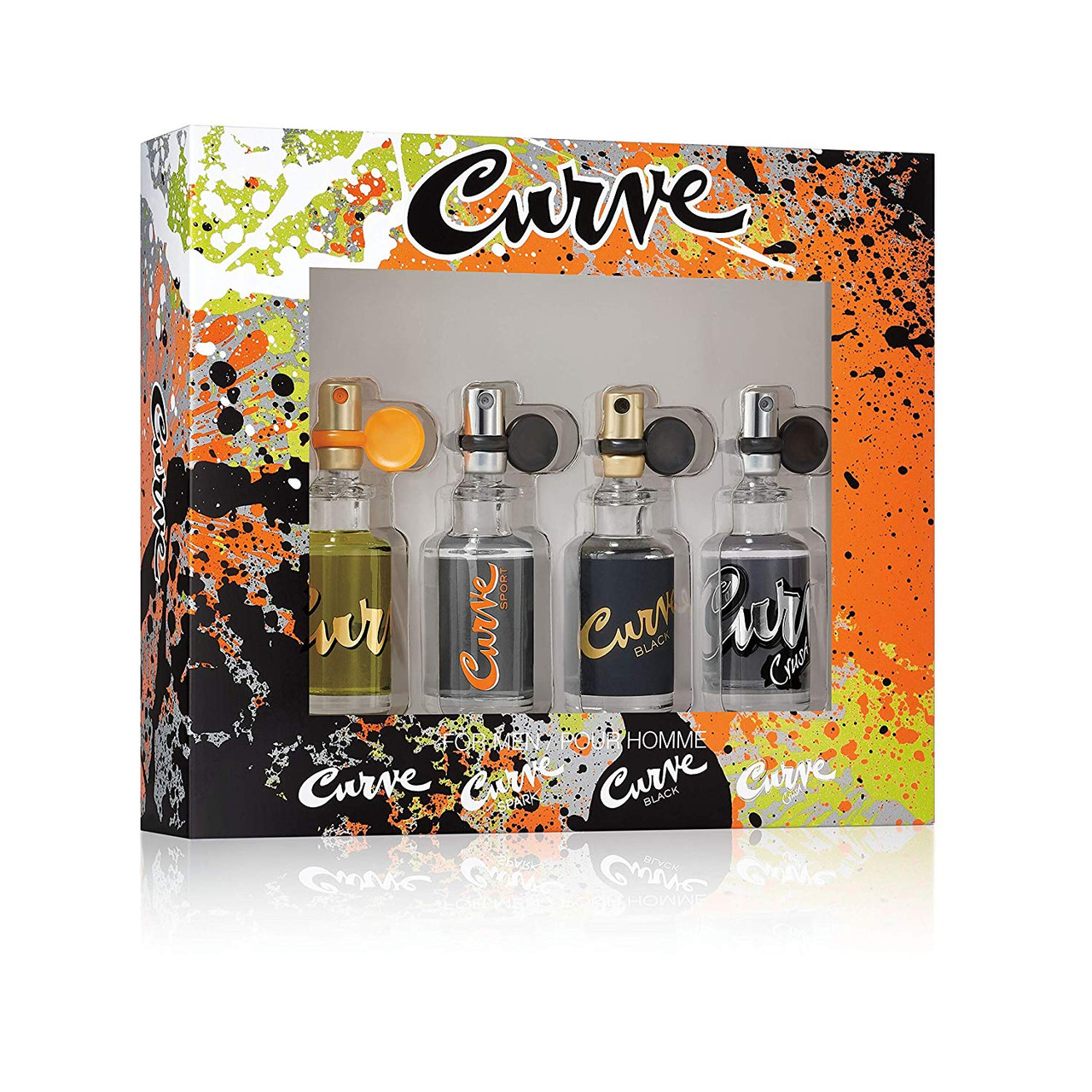 CURVE 4 PCS MINI SET FOR MEN: 15 ML * 4 PCS: CURVE + CURVE SPARK ...