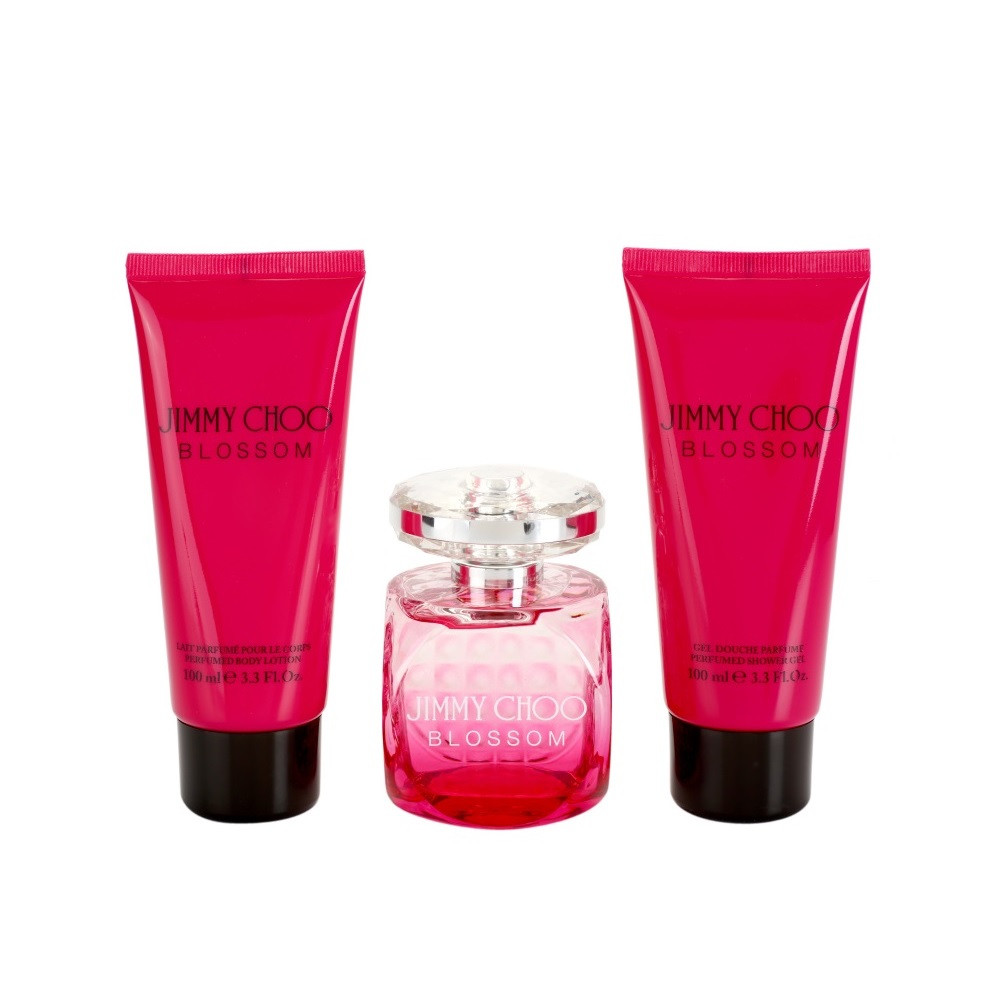 JIMMY CHOO BLOSSOM 3 PCS SET: 3.3 EDP SP + 3.3 BODY LOTION + 3.3 SHOWER ...