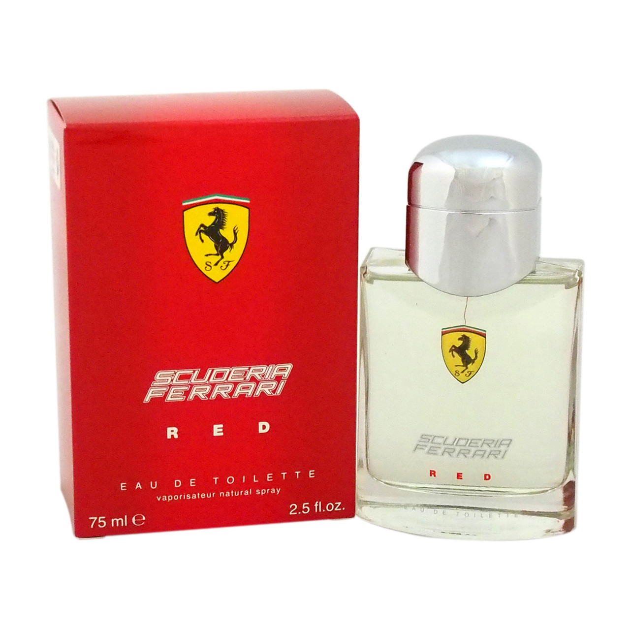FERRARI SCUDERIA RED 2.5 EAU DE TOILETTE SPRAY FOR MEN - ScentsWorld