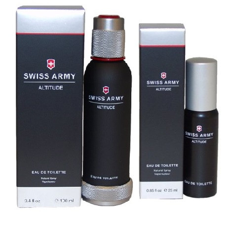 SWISS ARMY ALTITUDE 2 PCS SET FOR MEN: 3.4 EAU DE TOILETTE SPRAY + 0.85 ...