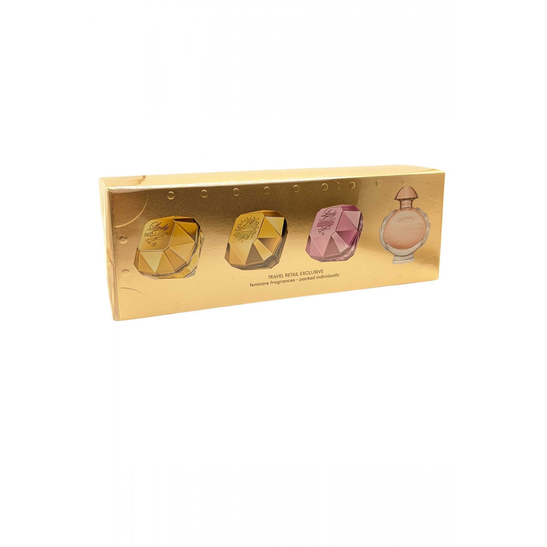 PACO RABANNE 4 PCS MINI SET FOR WOMEN: LADY MILLION 0.17 EAU DE PARFUM ...
