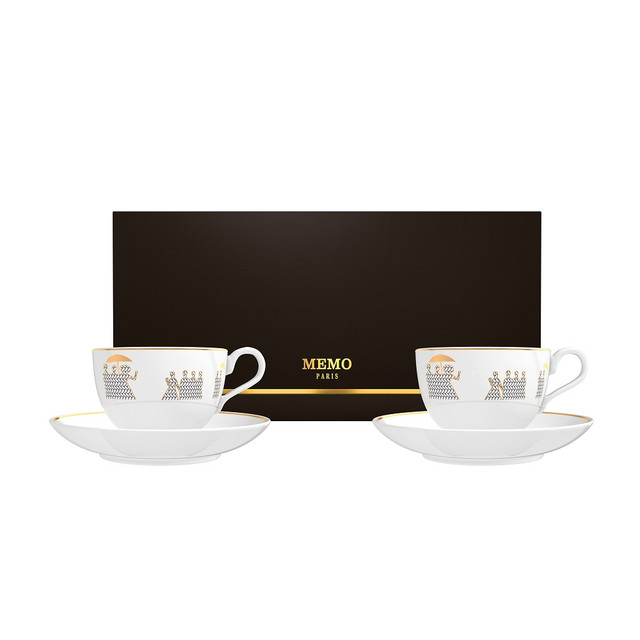 MEMO PARIS INCENSE 2 X 4.23 SCENTED CANDLE TEA CUP SET - ScentsWorld