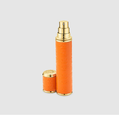 CREED ORANGE WITH GOLD TRIM 0.33 LEATHER ATOMIZER - ScentsWorld