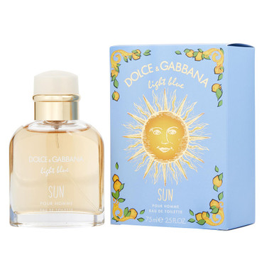 DOLCE & GABBANA LIGHT BLUE SUN 2.5 EAU DE TOILETTE SPRAY FOR MEN ...