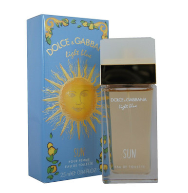 DOLCE & GABBANA LIGHT BLUE SUN 0.85 OZ EAU DE TOILETTE SPRAY FOR WOMEN ...