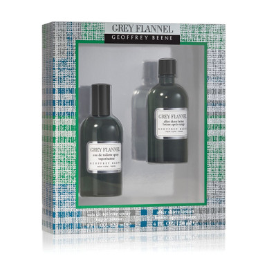 GREY FLANNEL 2 PCS SET: 4 OZ EAU DE TOILETTE SPRAY + 4 OZ AFTER SHAVE ...