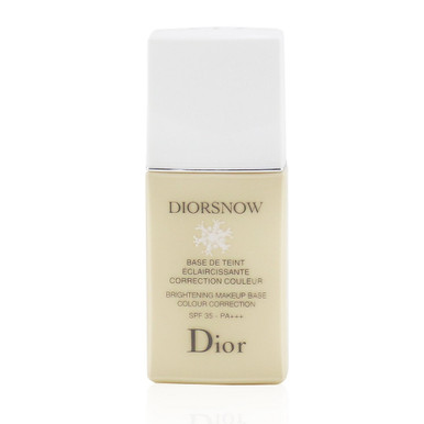 CHRISTIAN DIOR DIORSNOW 1 OZ BRIGHTENING MAKEUP BASE SPF 35 #BEIGE ...