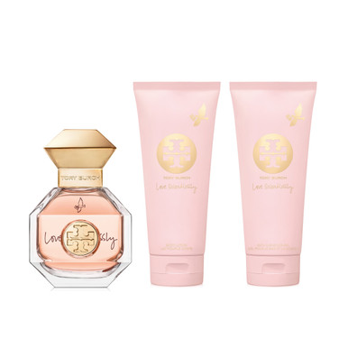 TORY BURCH LOVE RELENTLESSLY 3 PCS SET: 1.7 EAU DE PARFUM SPRAY + 3.4 ...