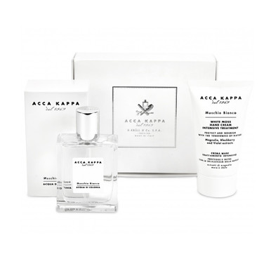 ACCA KAPPA WHITE MOSS 2 PCS GIFT SET: 1.7 EAU DE COLOGNE + 2.5 HAND ...