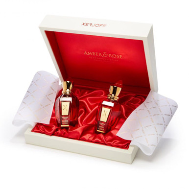 XERJOFF 2 PCS SET: ROSE GOLD 1.7 EAU DE PARFUM SPRAY + AMBER GOLD 1.7 ...