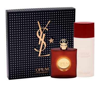 YSL OPIUM 2 PCS SET FOR WOMEN: 3 OZ EAU DE TOILETTE + 6.6 BODY ...