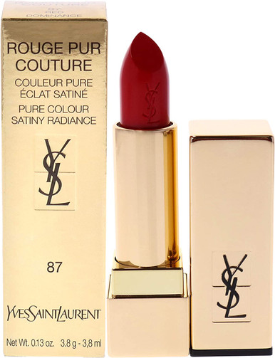 YSL ROUGE PUR COUTURE SATINY RADIANCE LIPSTICK 0.13 #87 RED DOMINANCE ...