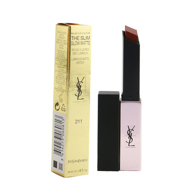 YSL THE SLIM GLOW 0.07 MATTE LIPSTICK #211 TRASGRESSIVE CACAO - ScentsWorld