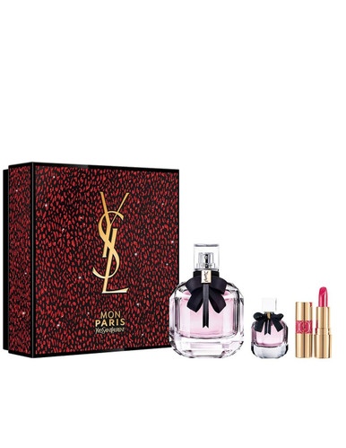 YSL MON PARIS 3 PCS SET: 3 OZ EAU DE PARFUM SPRAY + 0.25 EAU DE PARFUM ...