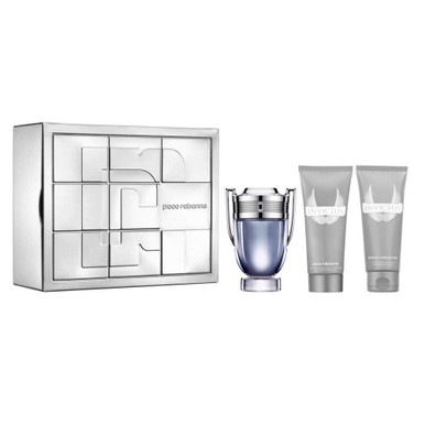 PACO INVICTUS 3 PCS SET: 3.4 EAU DE TOILETTE SPRAY + 3.4 AFTERSHAVE ...