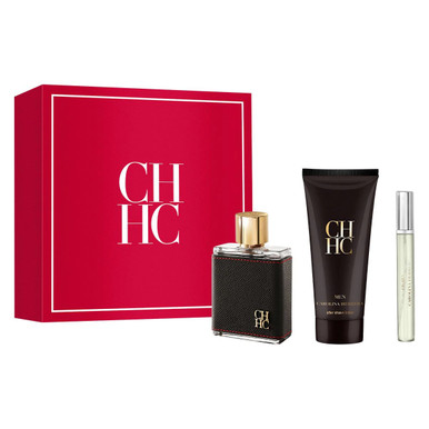 CH BY CAROLINA HERRERA 3 PCS SET FOR MEN: 3.4 EAU DE TOILETTE + 0.34 ...