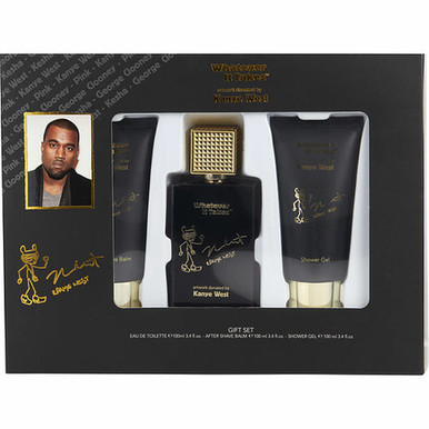 KANYE WEST WHATEVER IT TAKES 3 PCS SET FOR MEN: 3.4 EAU DE TOILETTE + 3 ...