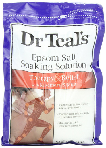 DR. TEAL'S PURE EPSOM SALT SOAKING SOLUTION THERAPY & RELIEF 3 LBS ...