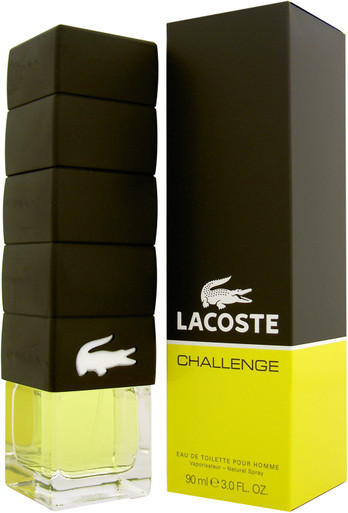 LACOSTE CHALLENGE 3 OZ EAU DE TOILETTE SPRAY FOR MEN - ScentsWorld
