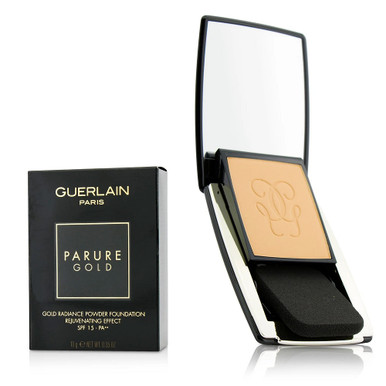 GUERLAIN PARURE GOLD 0.35 GOLD RADIANCE POWDER FOUNDATION SPF 15 #01 ...