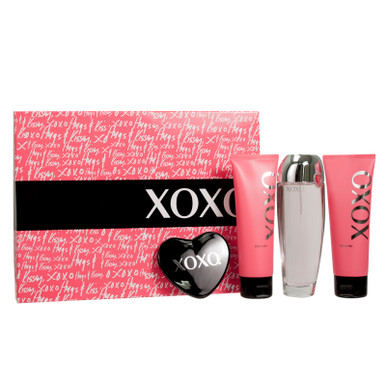 XOXO 4 PCS SET: 3.4 EDP SP + 3.4 B/L + 3.4 S/G + HEART SHAPED MIRROR ...