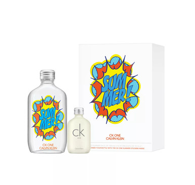 CK ONE 2 PCS SET: CK ONE SUMMER 2019 3.4 EAU DE TOILETTE SPRAY + CK ONE ...