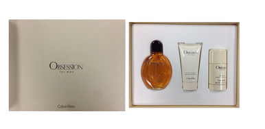 OBSESSION 3 PCS SET FOR MEN: 2.5 EDT SP + 2.5 ALL OVER BODY WASH + 2.6 ...