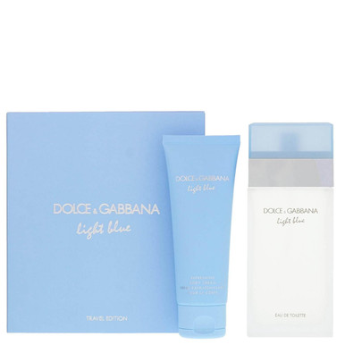DOLCE & GABBANA LIGHT BLUE 2 PCS SET FOR WOMEN: 3.3 EAU DE TOILETTE+ 2. ...