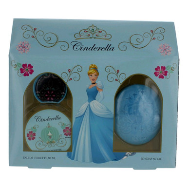 DISNEY CINDERELLA HOUSE 2 PCS SET: 1.7 EAU DE TOILETTE SPRAY + 1.94 ...