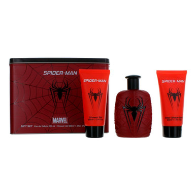 MARVEL SPIDERMAN 3 PCS SET FOR MEN: 3.4 EAU DE TOILETTE + 3.4 SHOWER ...