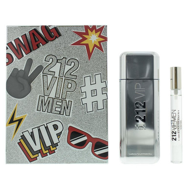 212 VIP 2 PCS SET FOR MEN: 3.4 EAU DE TOILETTE SPRAY + 10 ML EAU DE ...