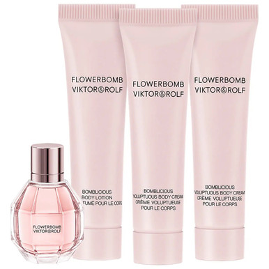 FLOWERBOMB V&R 4 PCS SET FOR WOMEN: 0.24 EAU DE PARFUM + 0.5 BODY ...