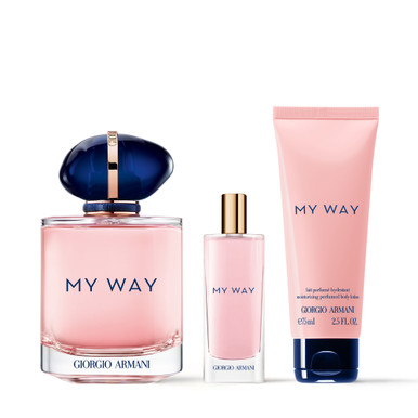 ARMANI MY WAY 3 PCS SET: 3 OZ EAU DE PARFUM SPRAY + 0.5 EAU DE PARFUM ...