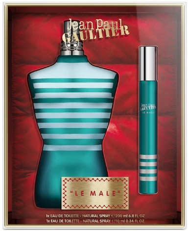 JEAN PAUL GAULTIER LE MALE 2 PCS SET FOR MEN: 6.8 EAU DE TOILETTE SPRAY ...
