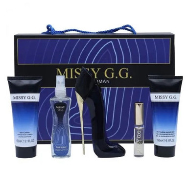 MISSY GG BLACK 5 PCS SET FOR WOMEN: 2.7 EAU DE PARFUM SPRAY + 5.1 ...