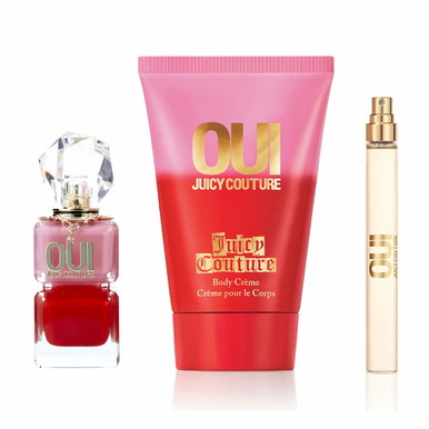 JUICY COUTURE OUI 3 PCS SET: 1 OZ EAU DE PARFUM SPRAY + 0.33 EAU DE ...