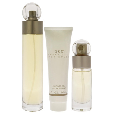 360 3 PCS SET FOR WOMEN: 3.4 EAU DE TOILETTE SPRAY + 0.25 EAU DE ...