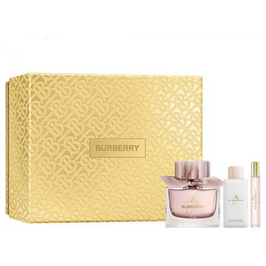 BURBERRY MY BURBERRY BLUSH 3 PCS SET: 3 OZ EAU DE PARFUM SPRAY + 0.25 ...
