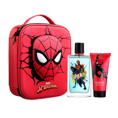 MARVEL SPIDERMAN 3 PCS SET: 3.4 EAU DE TOILETTE SPRAY + 2 OZ SHOWER GEL ...