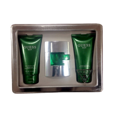 GUESS-MEN 3PC SET: 2.5 EDT SP + 5 OZ AFTERSHAVE BALM + 5 OZ BODY WASH ...