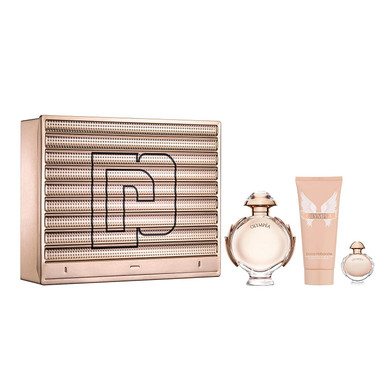 PACO OLYMPEA 3 PCS SET FOR WOMEN: 2.7 EAU DE PARFUM SPRAY + 0.2 OZ EAU ...