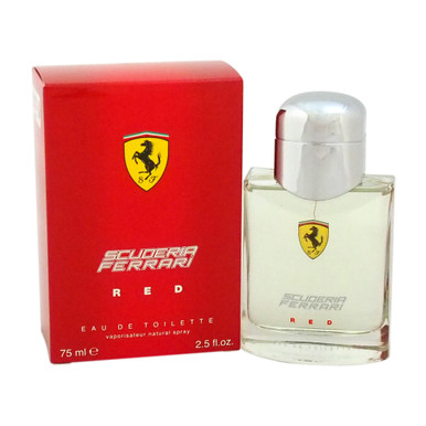 FERRARI SCUDERIA RED 2.5 EAU DE TOILETTE SPRAY FOR MEN - ScentsWorld