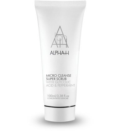 ALPHA-H MICRO CLEANSE 3.38 SUPER SCRUB WITH GLYCOLIC ACID & PEPPERMINT ...