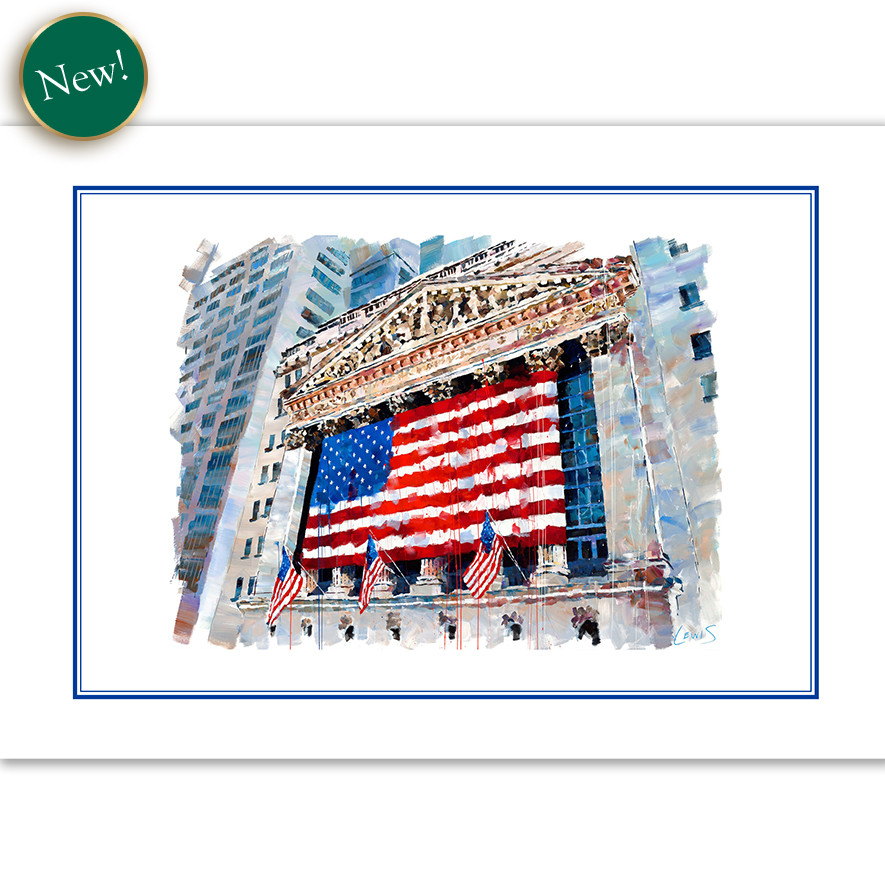 Contemporary Exchange Note Card | Wall Street Greetings